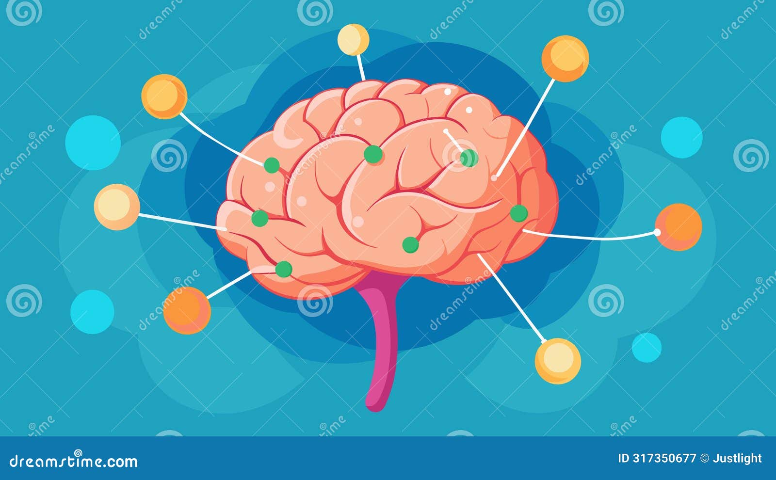 Model Of Nerve Cell With Dendrites, Macro View Of Neuron, Illustration ...