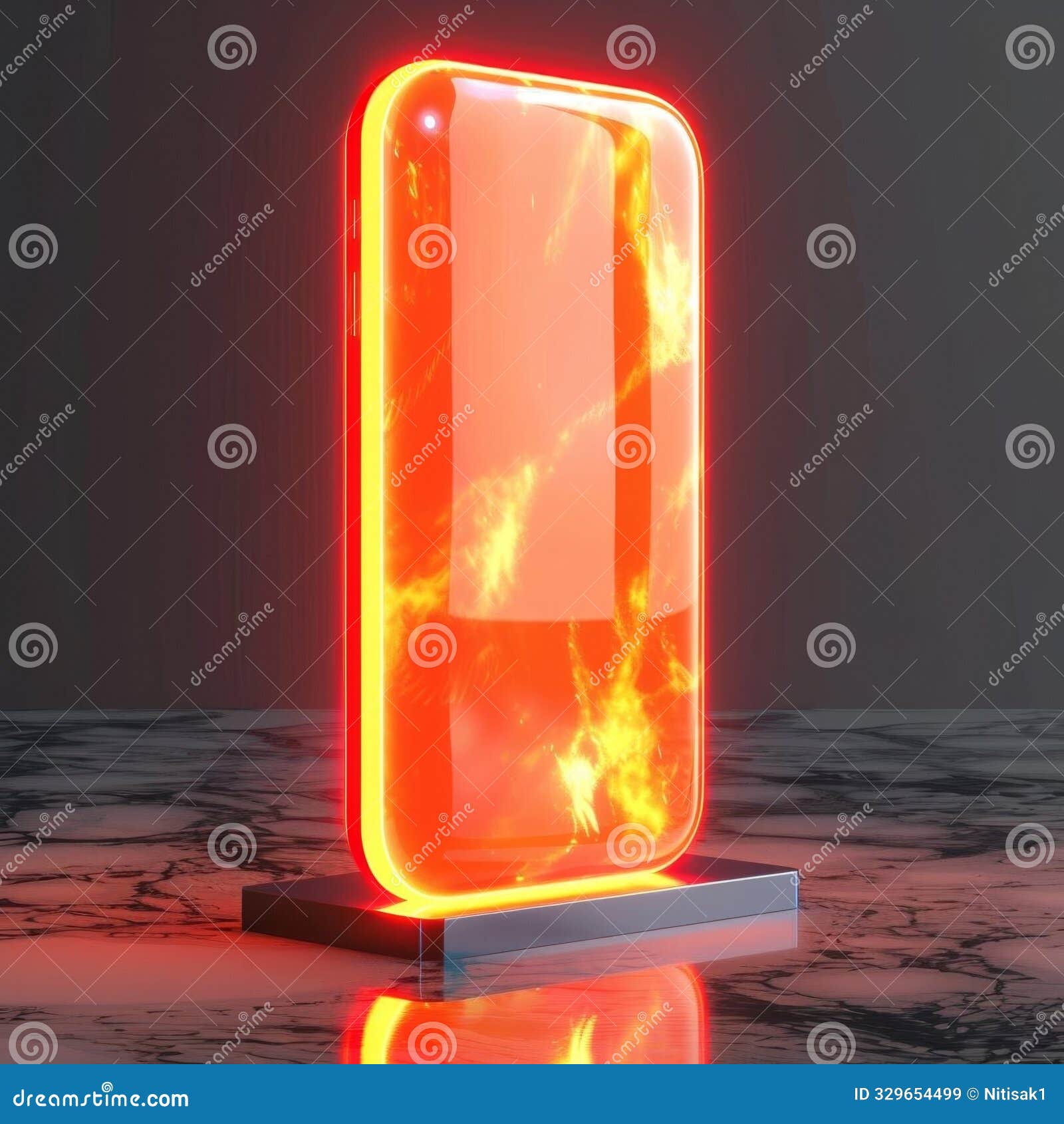 7 3D Model of a Bright and Glossy Phone Icon Stock Illustration ...
