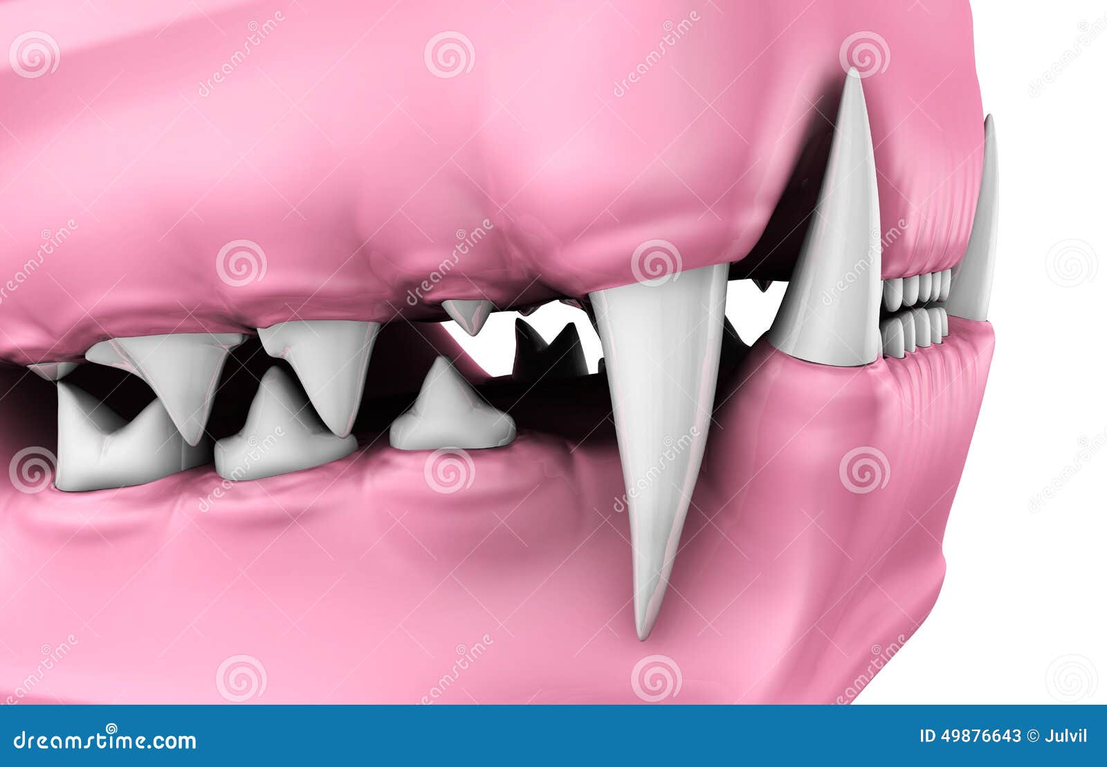 Jaw, Cast Of Teeth, Human Teeth. The Palms In The Picture. Dentistry ...