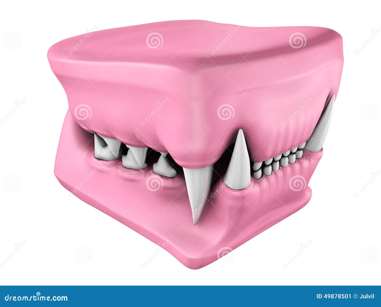 Jaw, Cast Of Teeth, Human Teeth. The Palms In The Picture. Dentistry ...