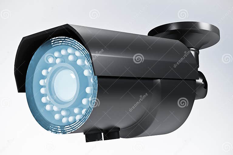 3d model of cctv camera stock illustration. Illustration of army ...