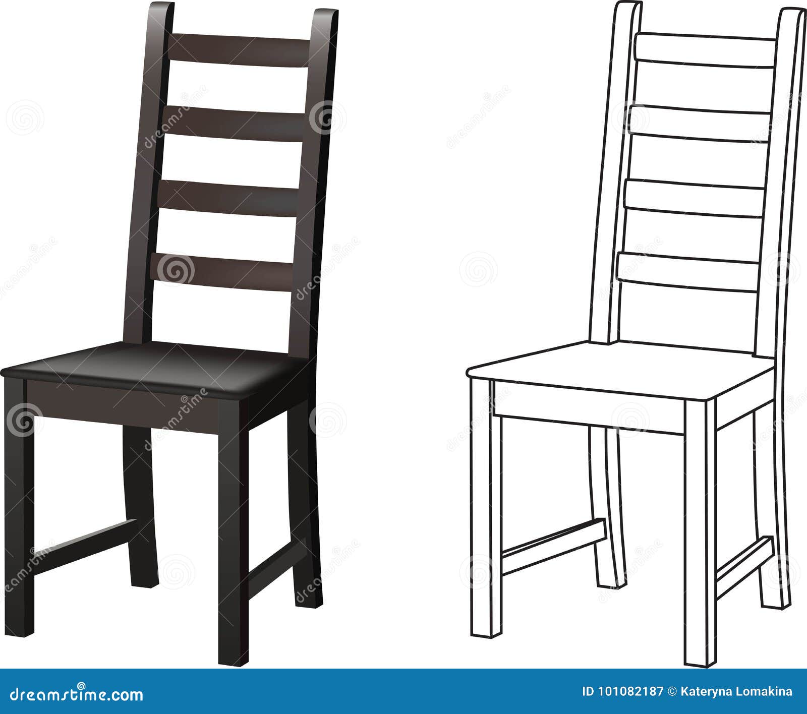 3d model chair stock vector. Illustration of relax, color - 101082187