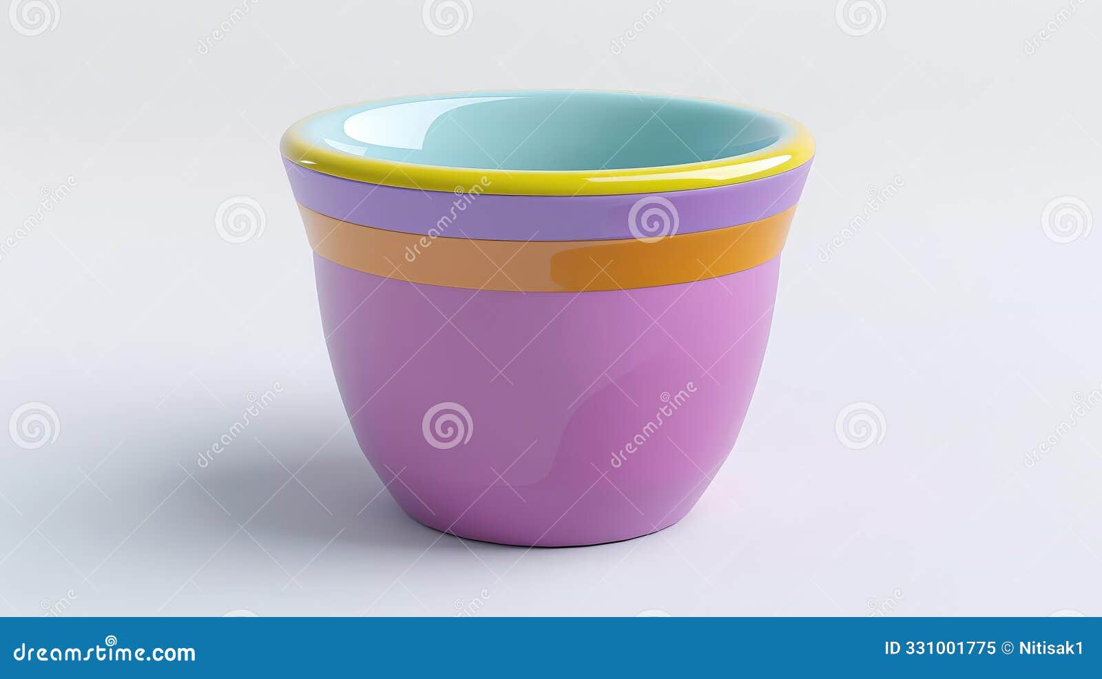 88 3D Model Of A Colorful Pot Icon Realistic And Shiny Illustration ...