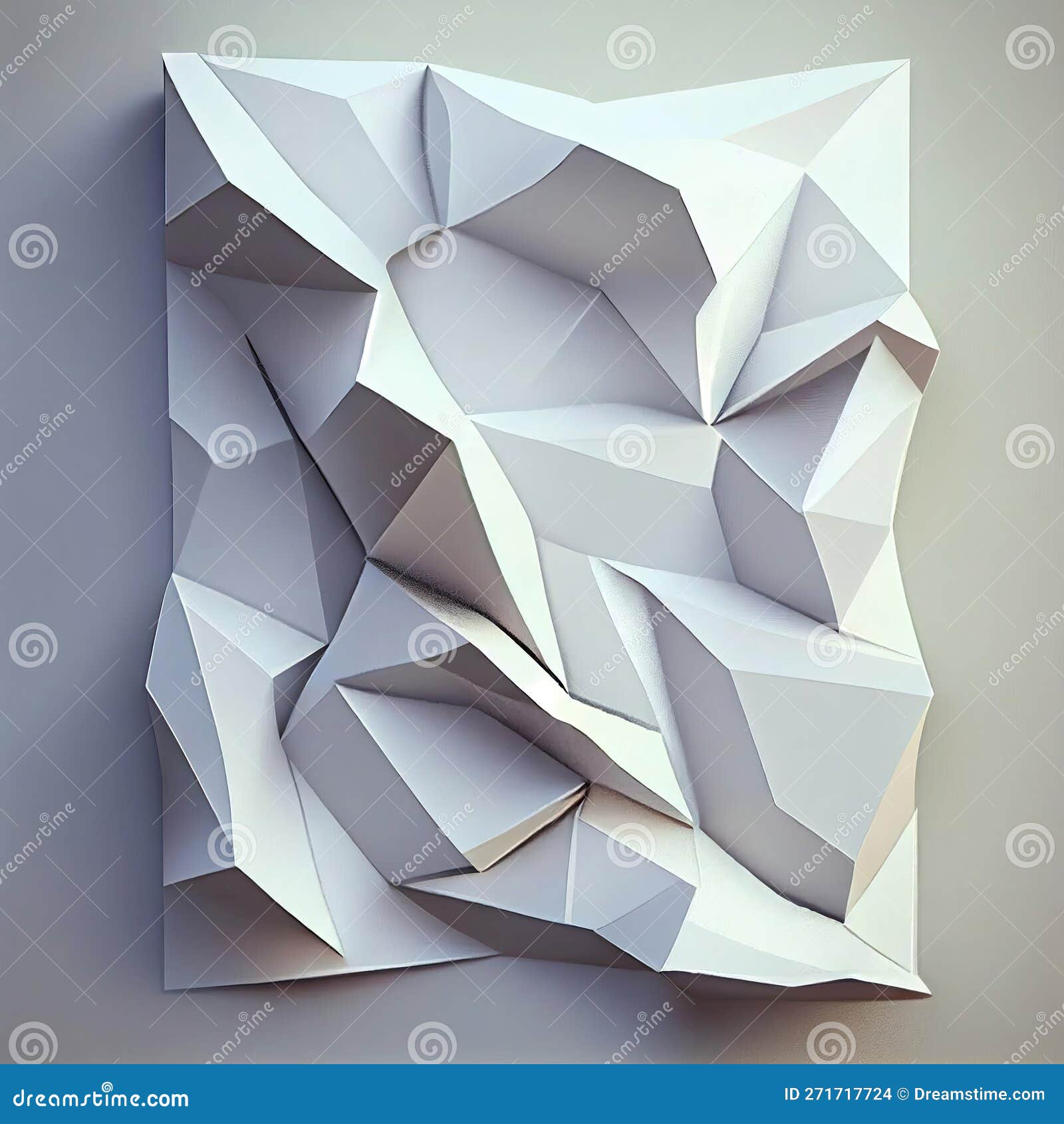 A 3d Model of a Cube Made of Paper Stock Illustration - Illustration of ...
