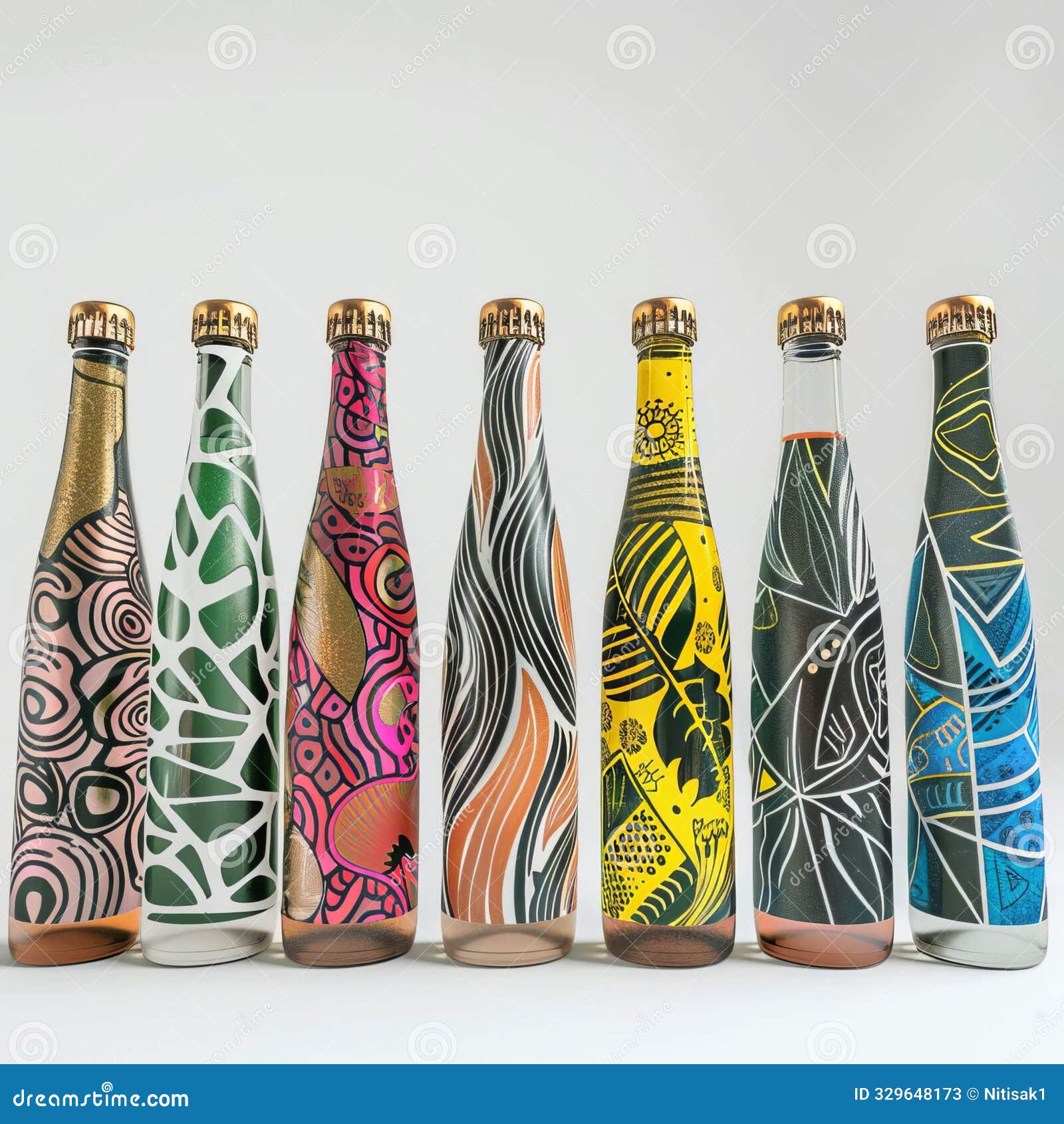 3D Model of Custom Printed Bottle Labels and Shrink Sleeves for ...