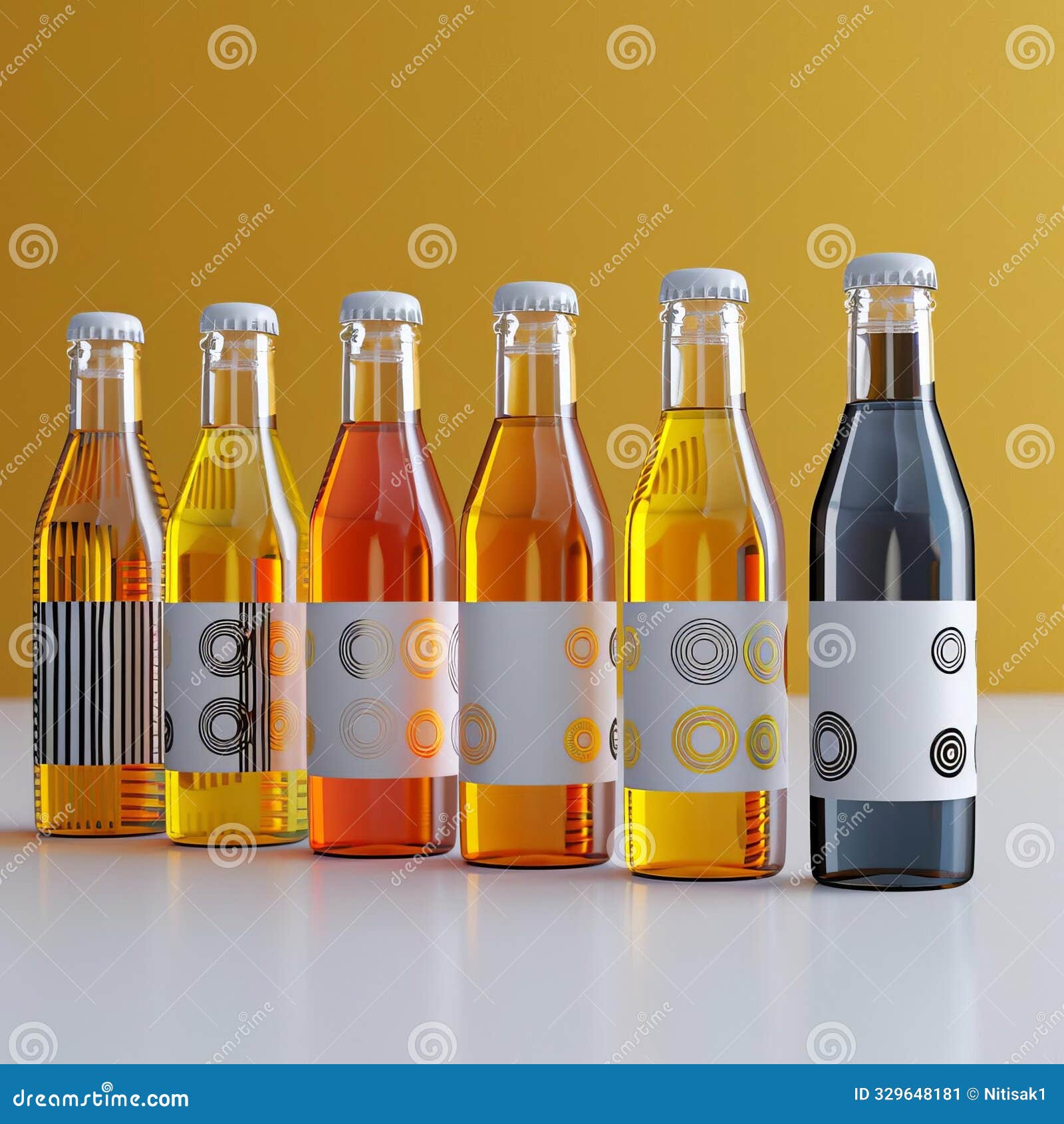 3D Model of Custom Printed Bottle Labels and Shrink Sleeves for ...
