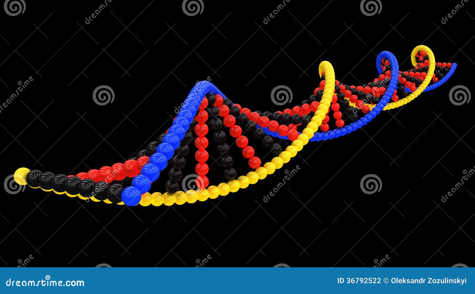 3d model of DNA #1 stock illustration. Illustration of biotechnology ...