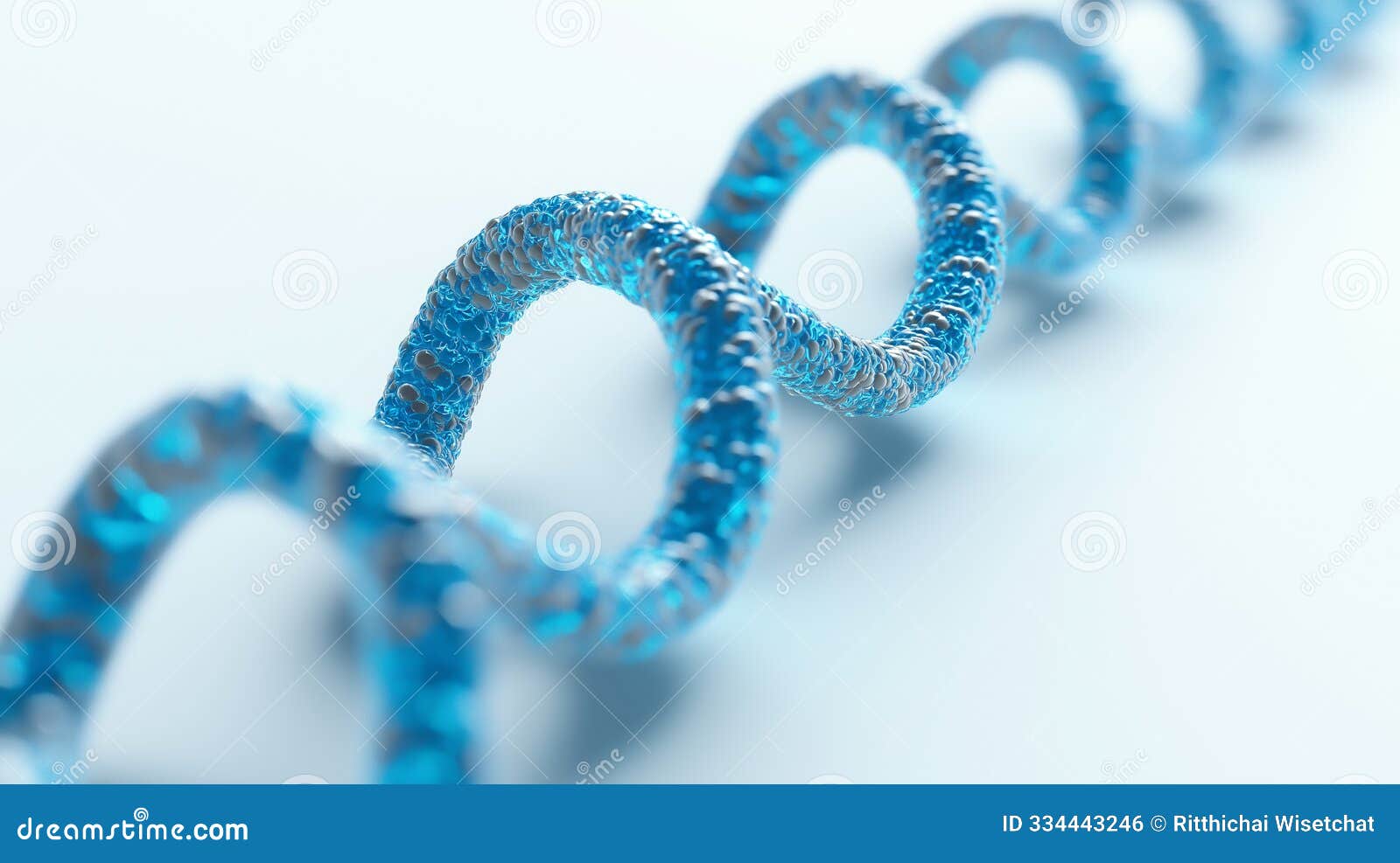 3D Model of a DNA Double Helix, Showing Its Detailed Structure Stock ...