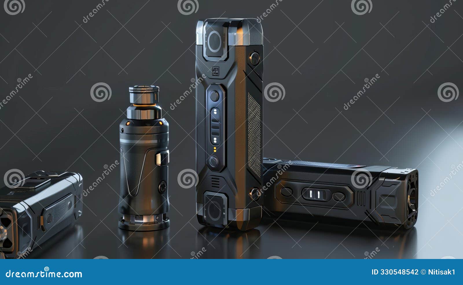 3D Model Of Highwattage Vape Mod With Temperature Control And Bypass ...