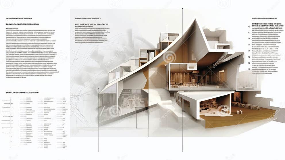 A 3d Model of a House Cut in Half on a White Background Stock ...