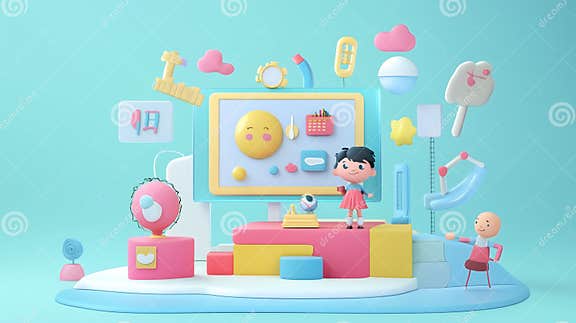 3D Model of an Interactive Edutainment Platform with Animated Learning ...