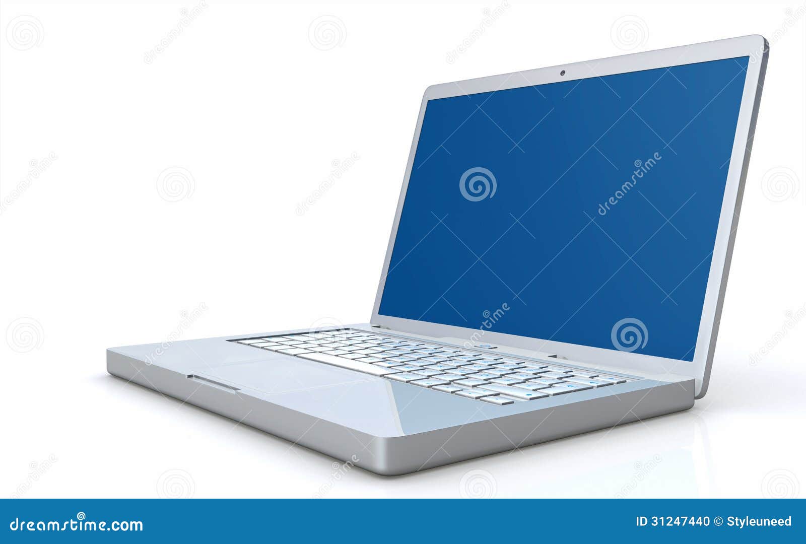 3D Model of Laptop Computer Stock Illustration - Illustration of laptop ...