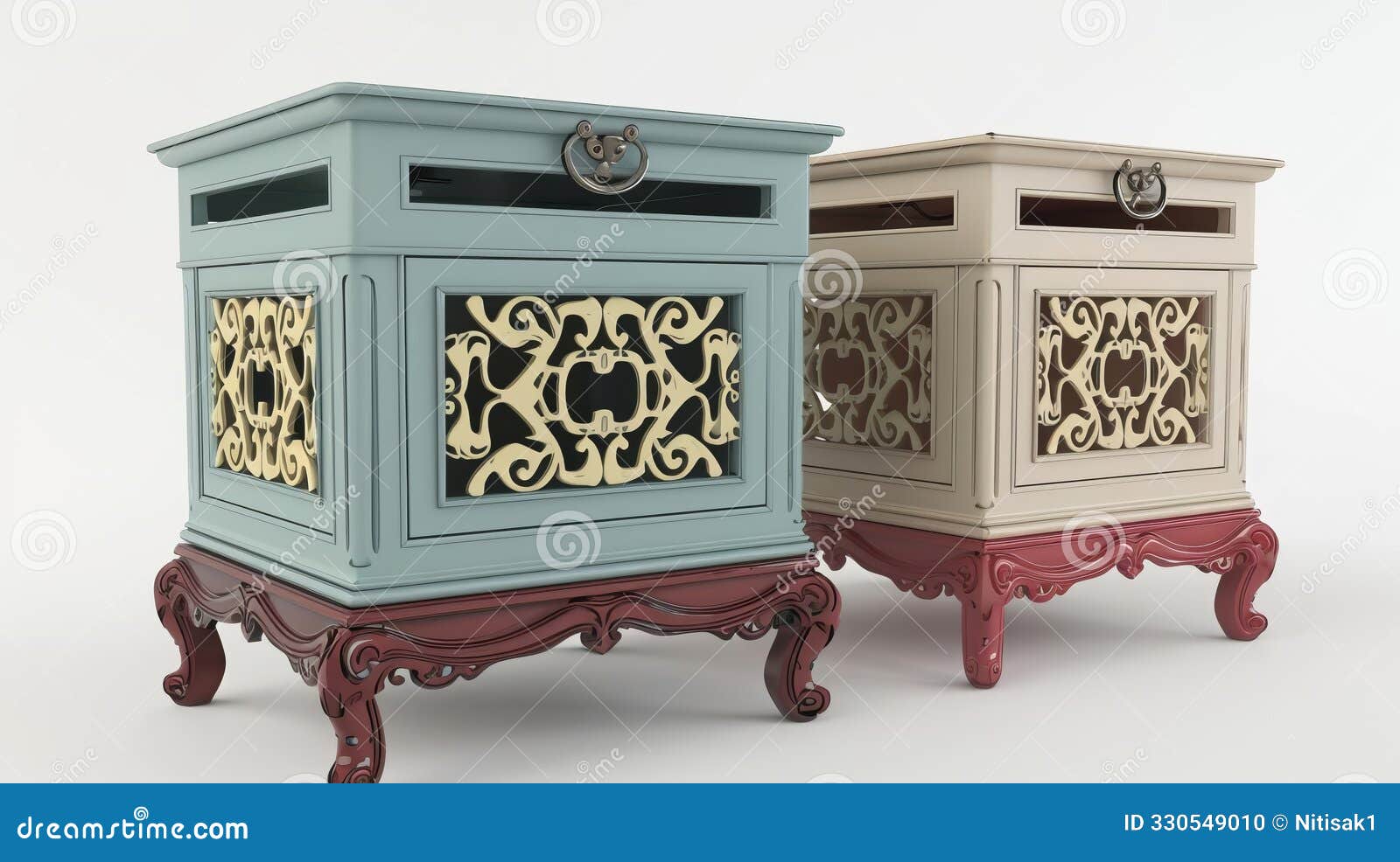 3D Model of Litter Box with Custom Color Choices and Decorative Accents ...