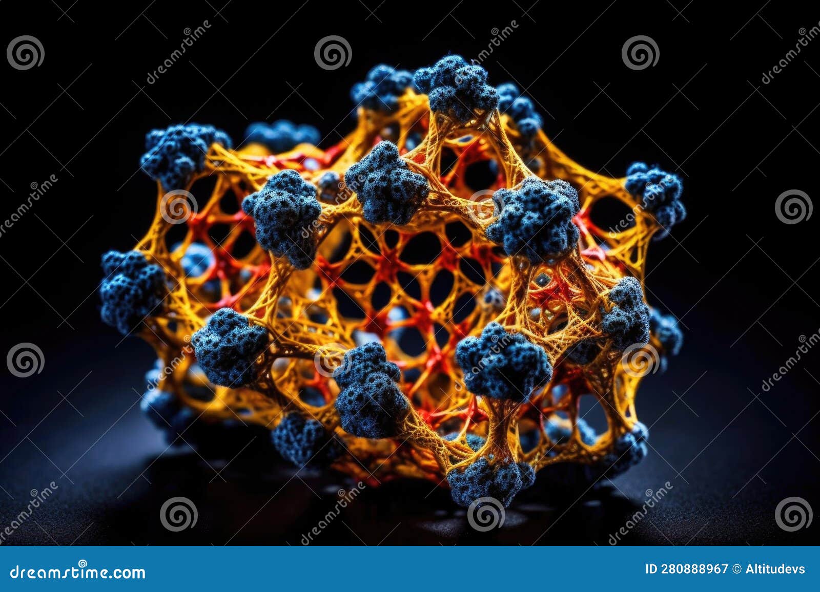 3-d Model of Nanomaterial with Unique and Intricate Structure Stock ...