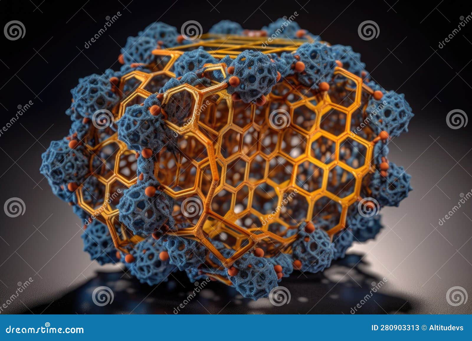 3-d Model of Nanomaterial with Unique and Intricate Structure Stock ...