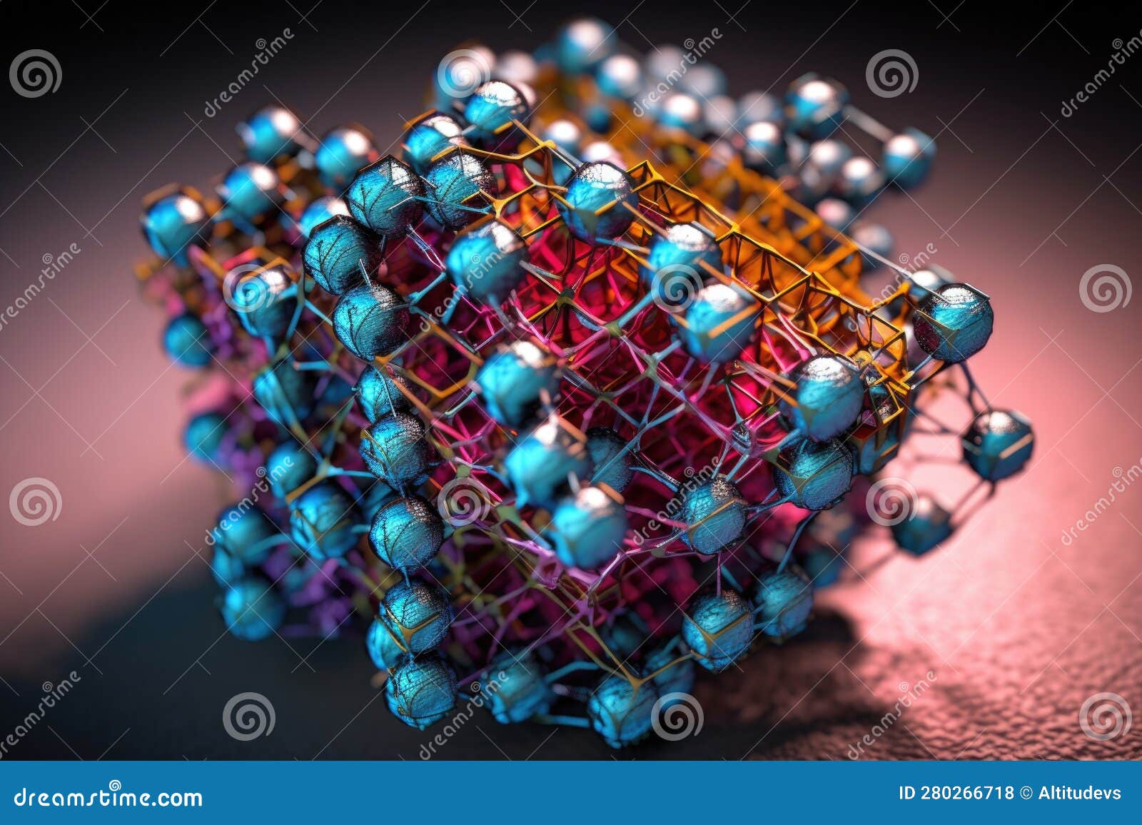 3-d Model of Nanomaterial with Unique and Intricate Structure Stock ...