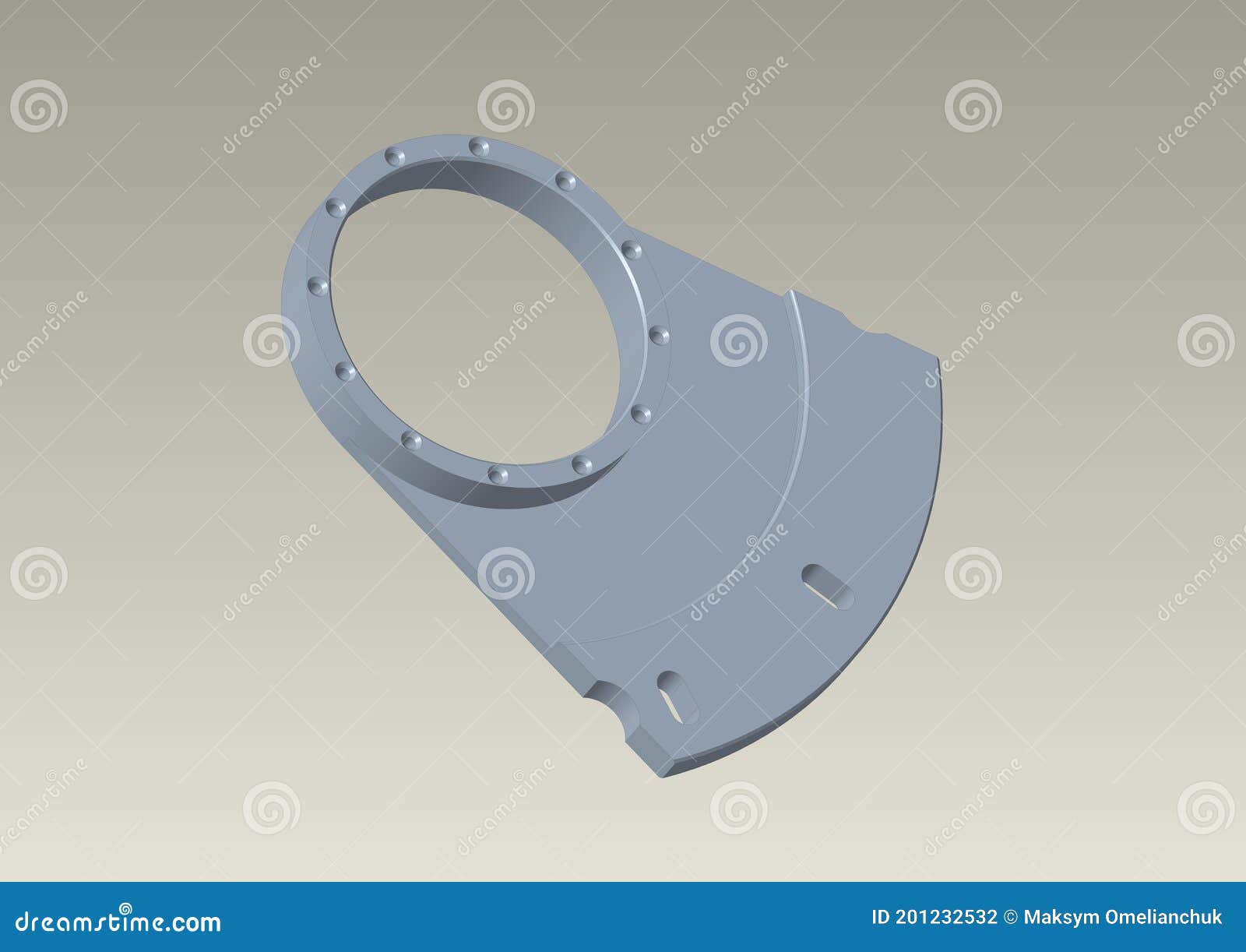 3d Model, Perspective Geometry, Axonometry Stock Illustration ...