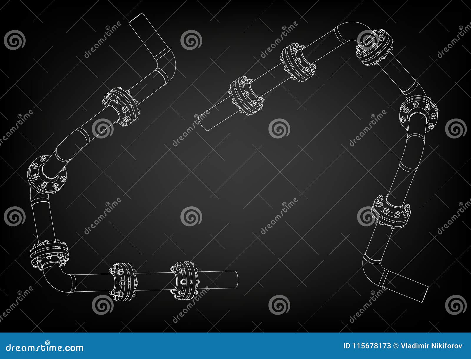 Pipeline Black Icon Concept. Pipeline Flat Vector Symbol, Sign ...