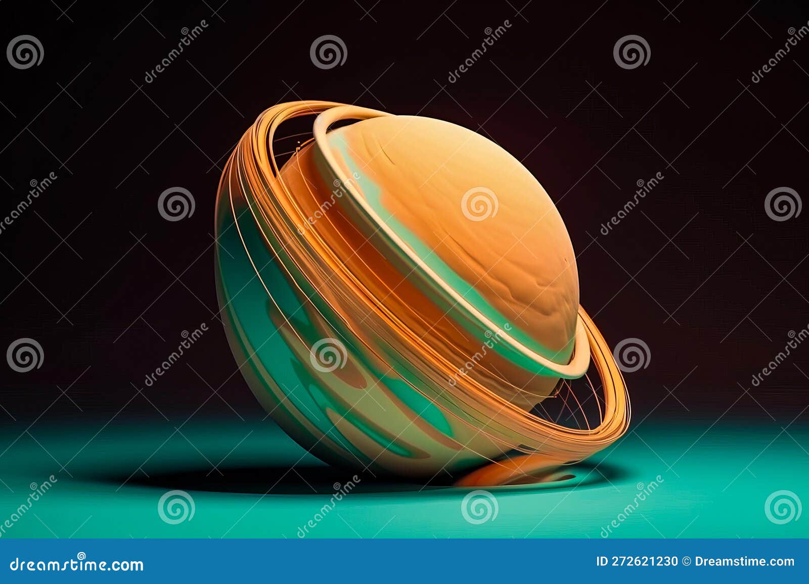 3d Model of the Planet Saturn. Generative AI Stock Illustration ...
