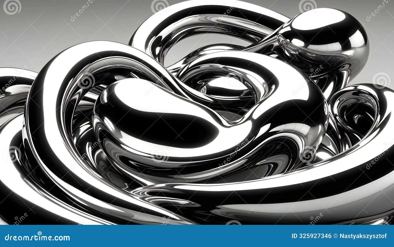 3d Model, Quicksilver, Metallic Silver Chrome Liquid Mesmerizing the ...