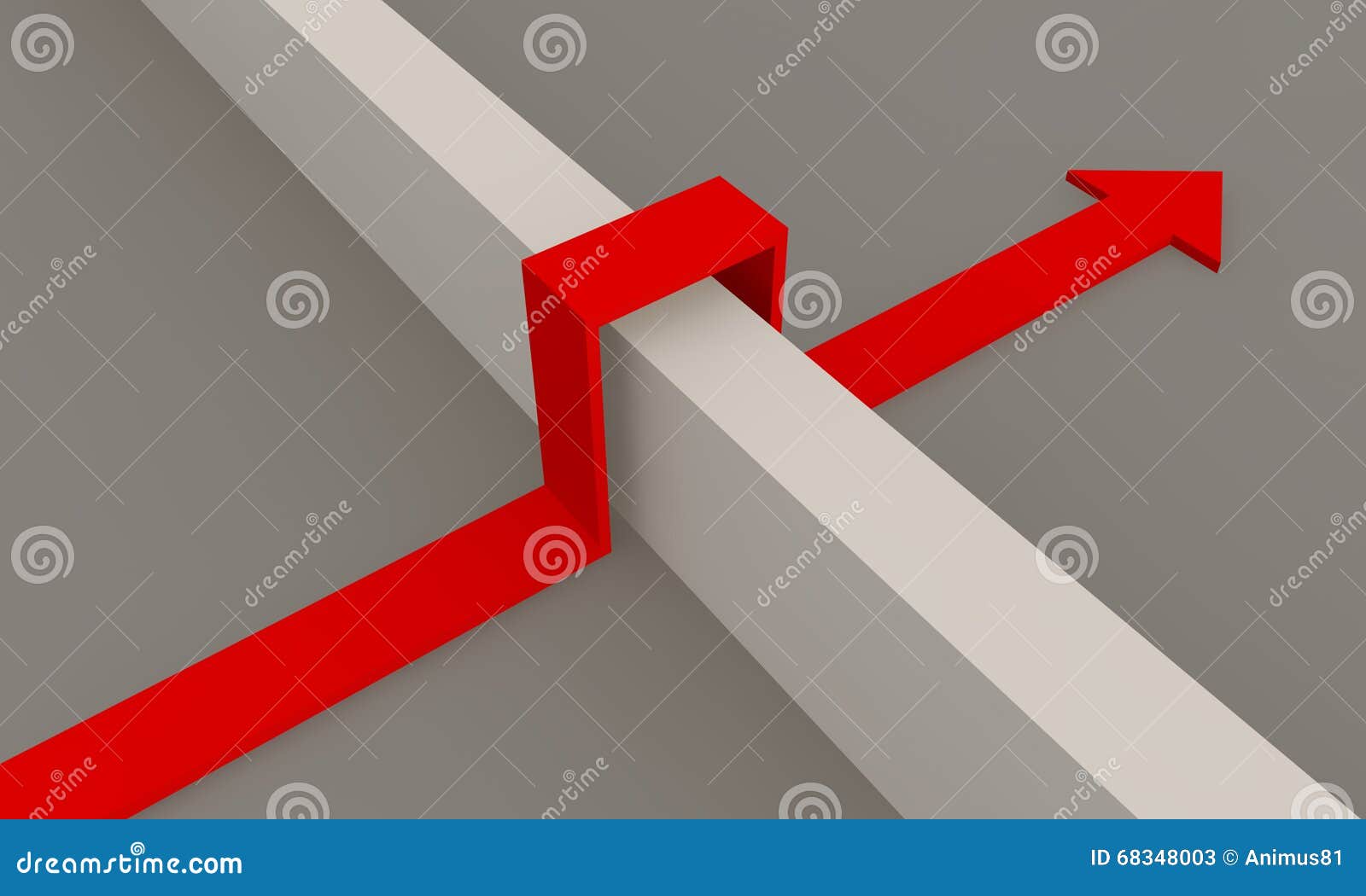3d model red arrows stock illustration. Illustration of arrow - 68348003