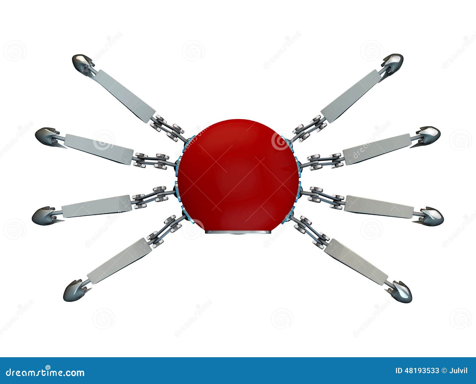 Robot Spider Terminator Cyborg Cartoon Vector | CartoonDealer.com ...