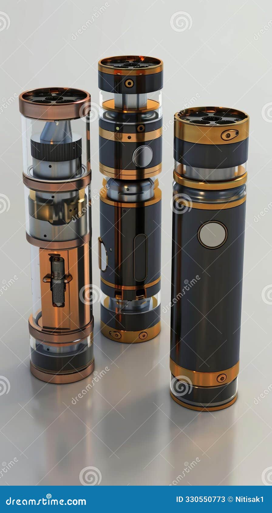 3D Model of Secure Childproof Vape Tanks with Locking Mechanisms Stock ...