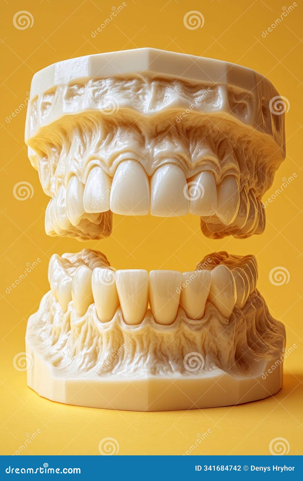 A 3D Model Showcases Dental Implants with a Realistic Depiction of ...