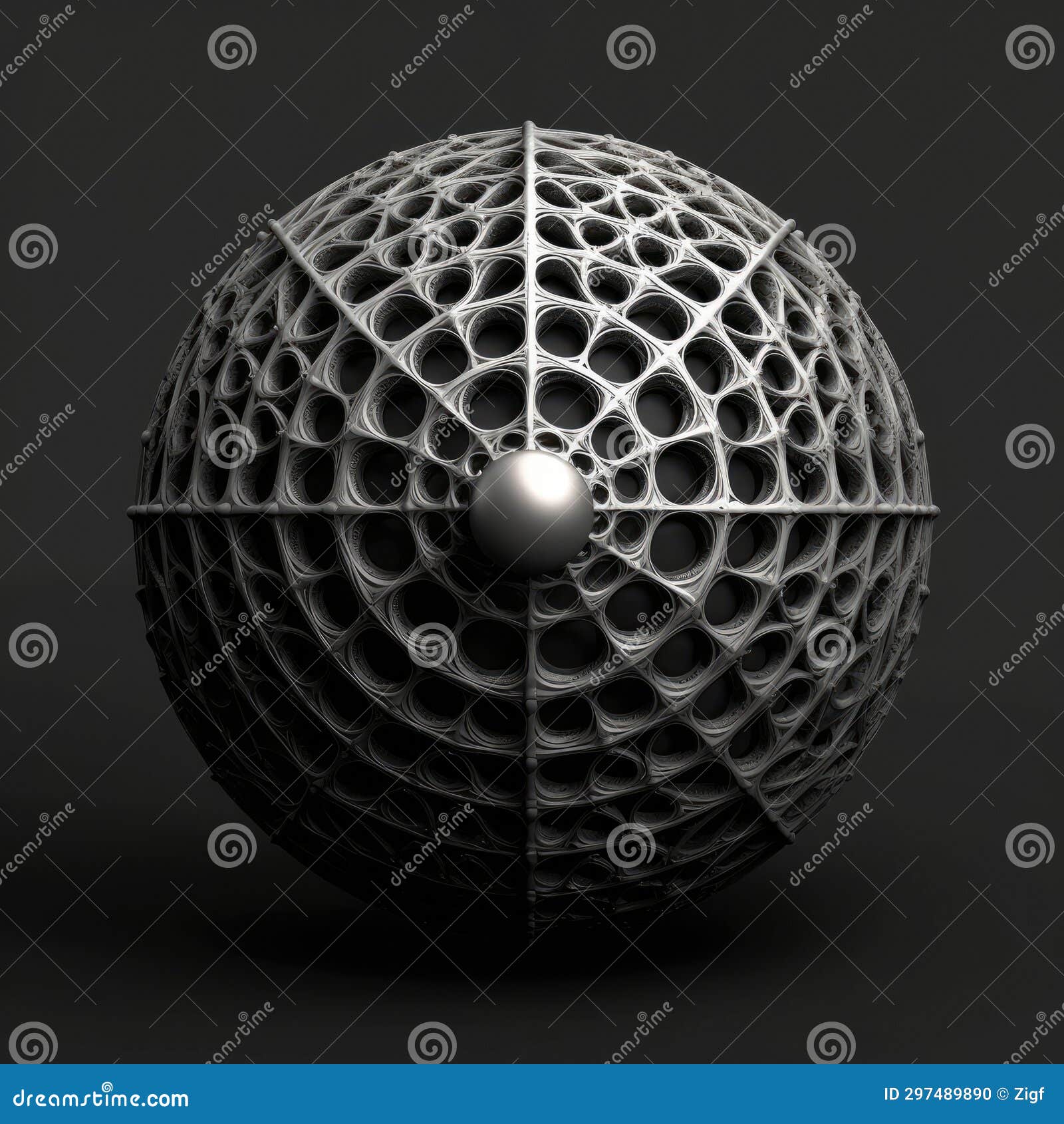 3d model of sphere stock photo. Image of geometric, dimensional - 297489890