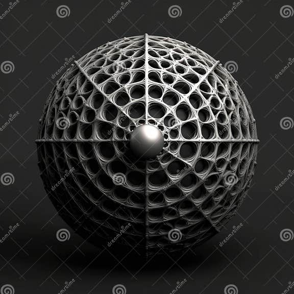 3d model of sphere stock photo. Image of geometric, dimensional - 297489890