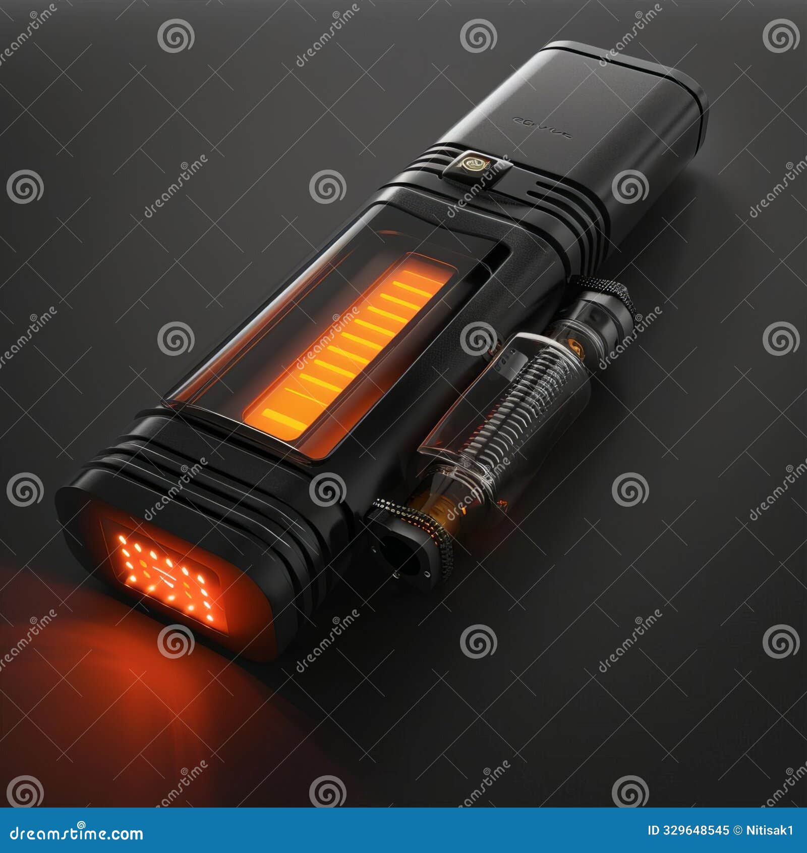 3D Model of Temperature Control Vape Mod with Precise Heat Adjustment ...