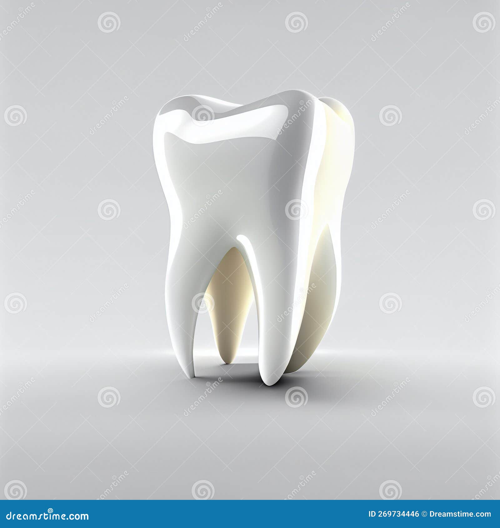 3d Model of a Tooth on a White Background. Dentistry Concept Stock ...
