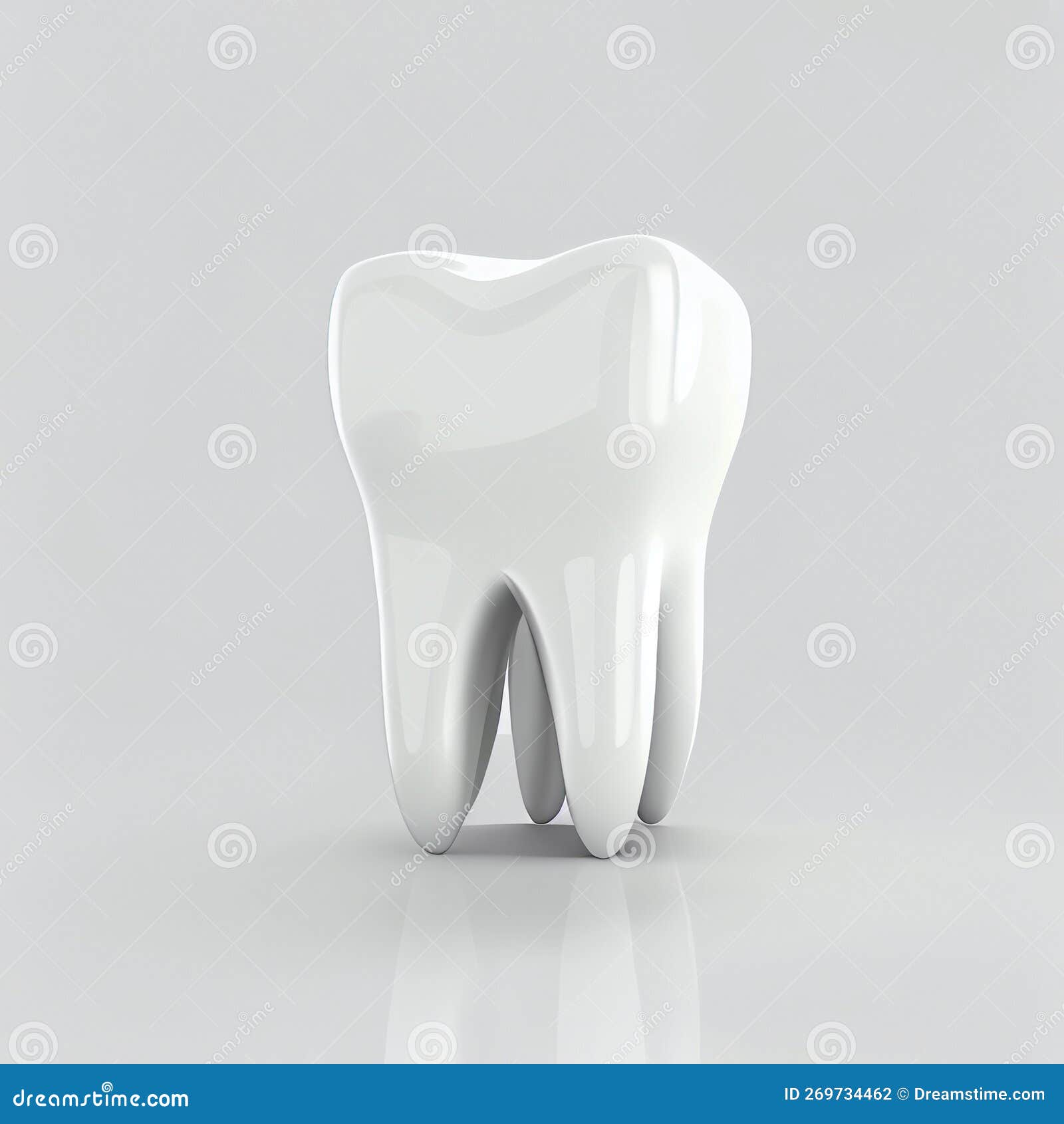 3d Model of a Tooth on a White Background. Dentistry Concept Stock ...