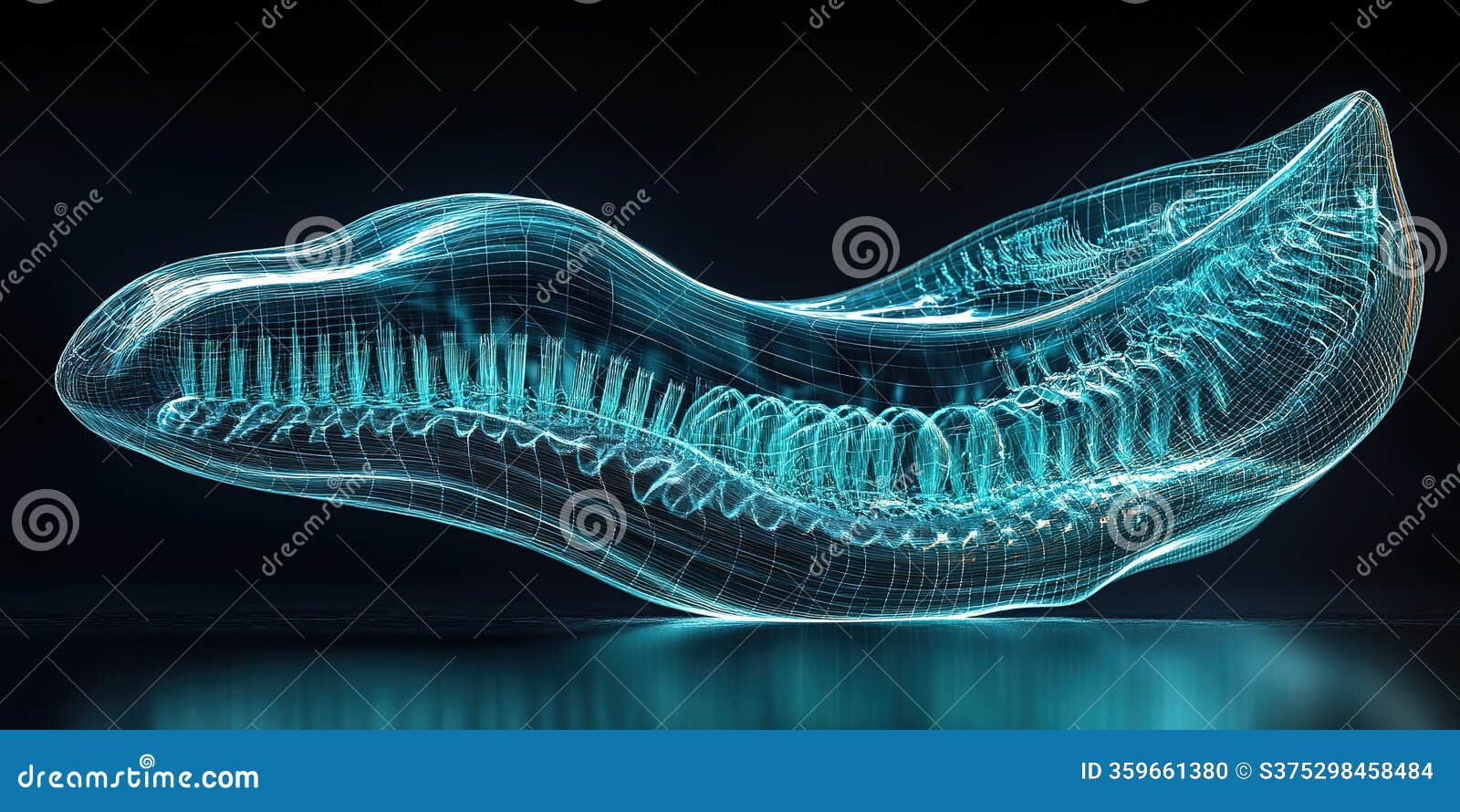 3D Jawbone Model Digital Dentistry Technology Scan X Ray Stock ...