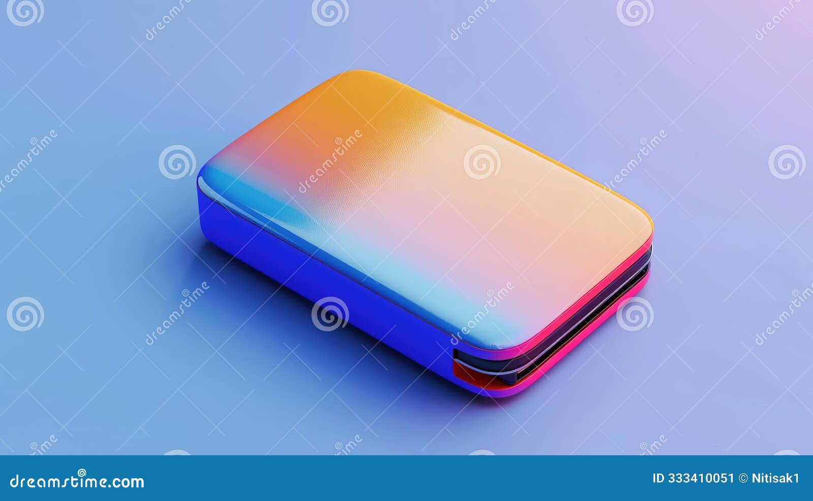 108 3D Model Of A Vibrant External Hard Drive Icon With Smooth Textures ...