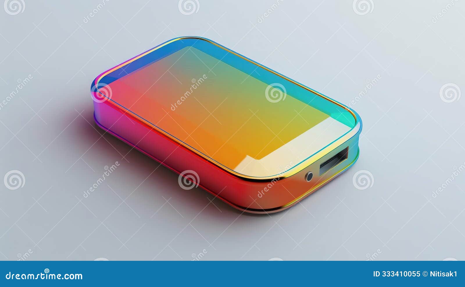 108 3D Model Of A Vibrant External Hard Drive Icon With Smooth Textures ...