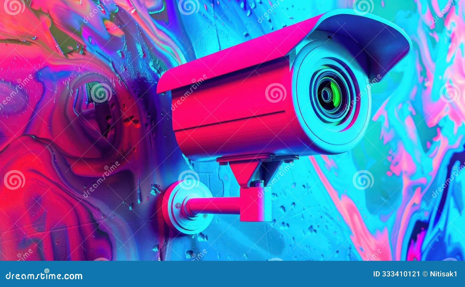 115 3D Model of a Vibrant Security Camera Icon with Smooth Textures ...