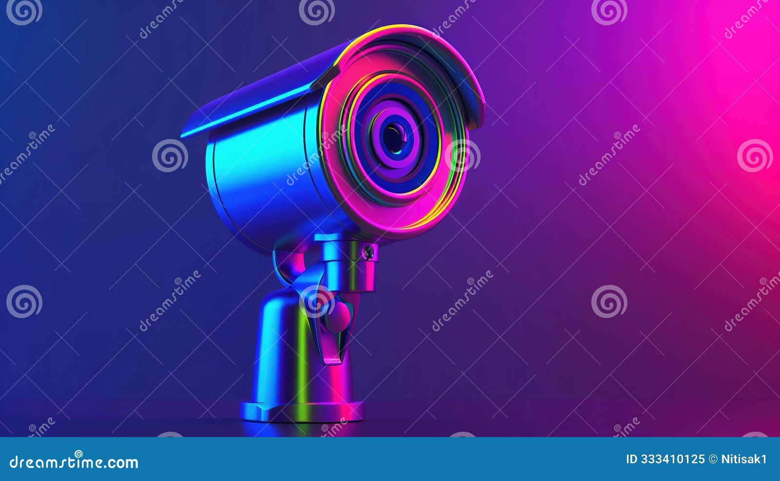 115 3D Model of a Vibrant Security Camera Icon with Smooth Textures ...
