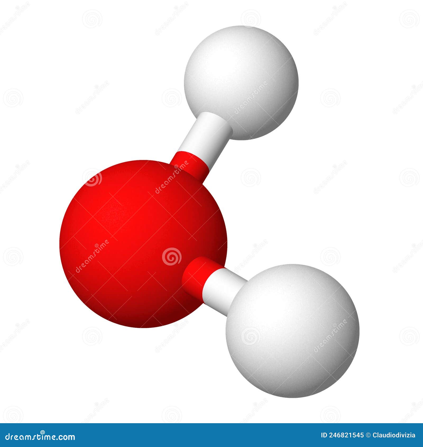 Water Molecule Ball And Stick