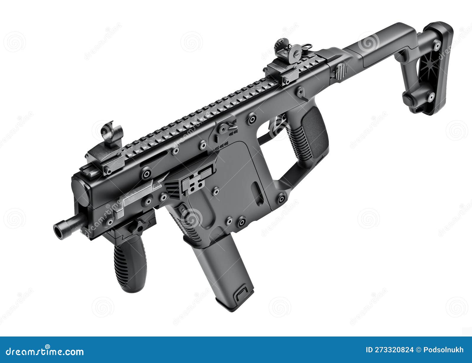 3d Model of Weapon Isolated on the Background Stock Illustration ...