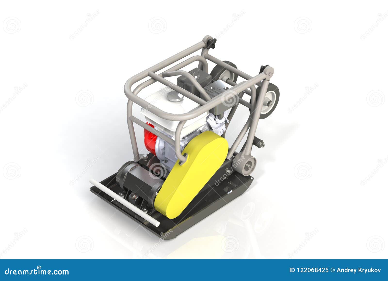 3D Modeling of a Construction Vibration Plate with a Two-stroke ...