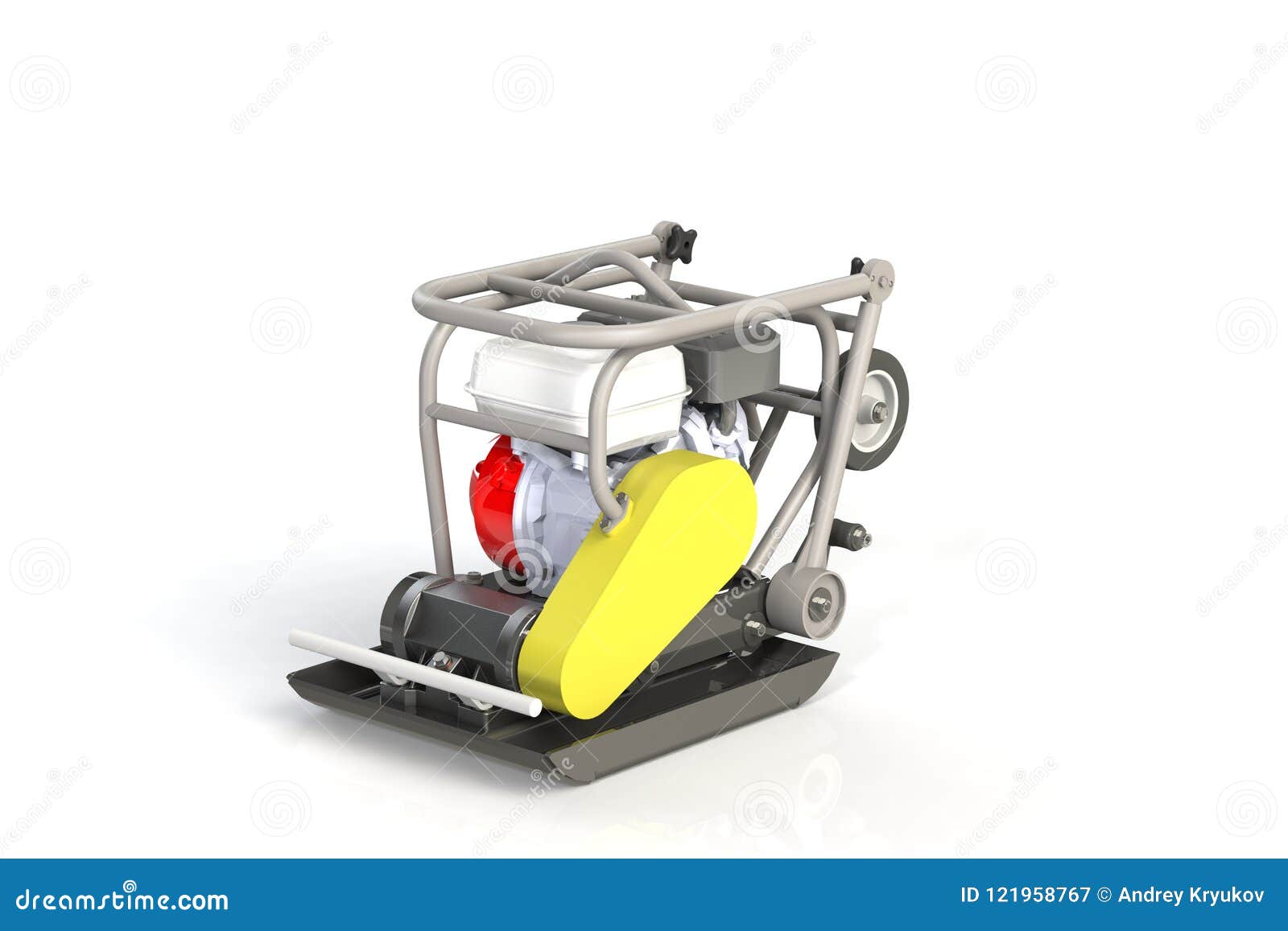 3D Modeling of a Construction Vibration Plate with a Two-stroke ...