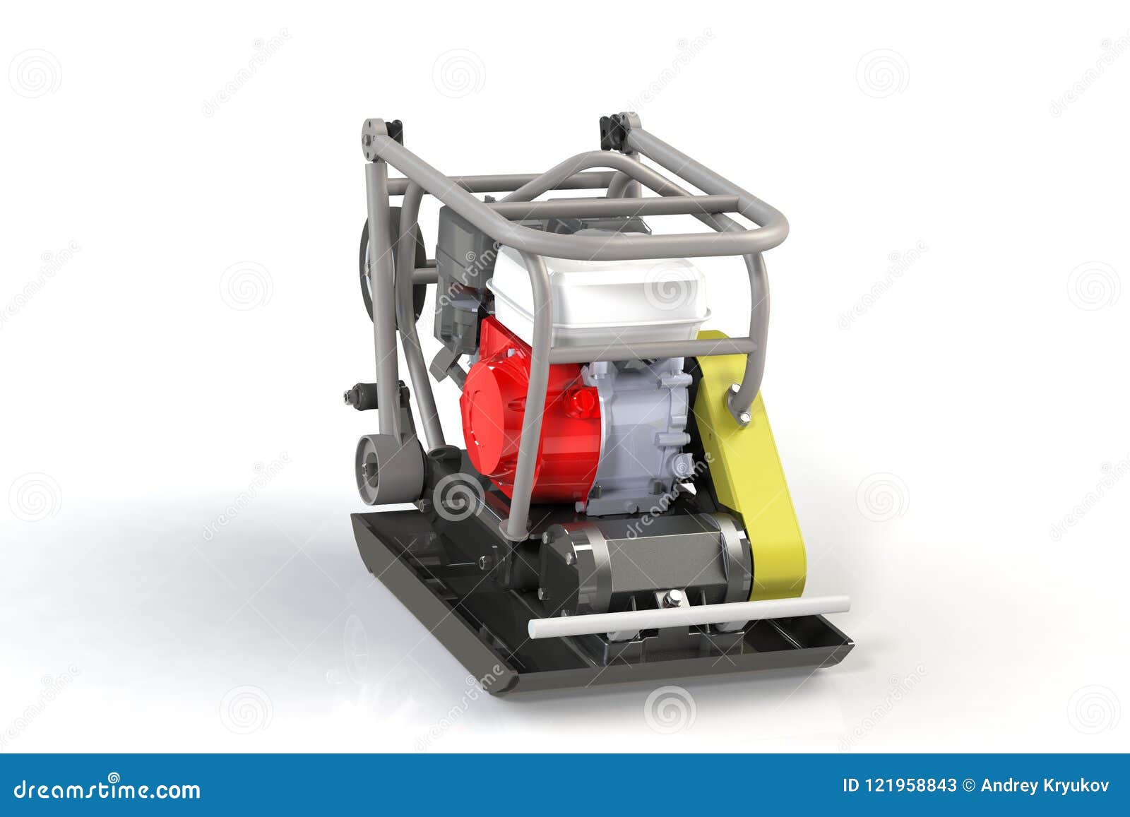 3D Modeling of a Construction Vibration Plate with a Two-stroke ...