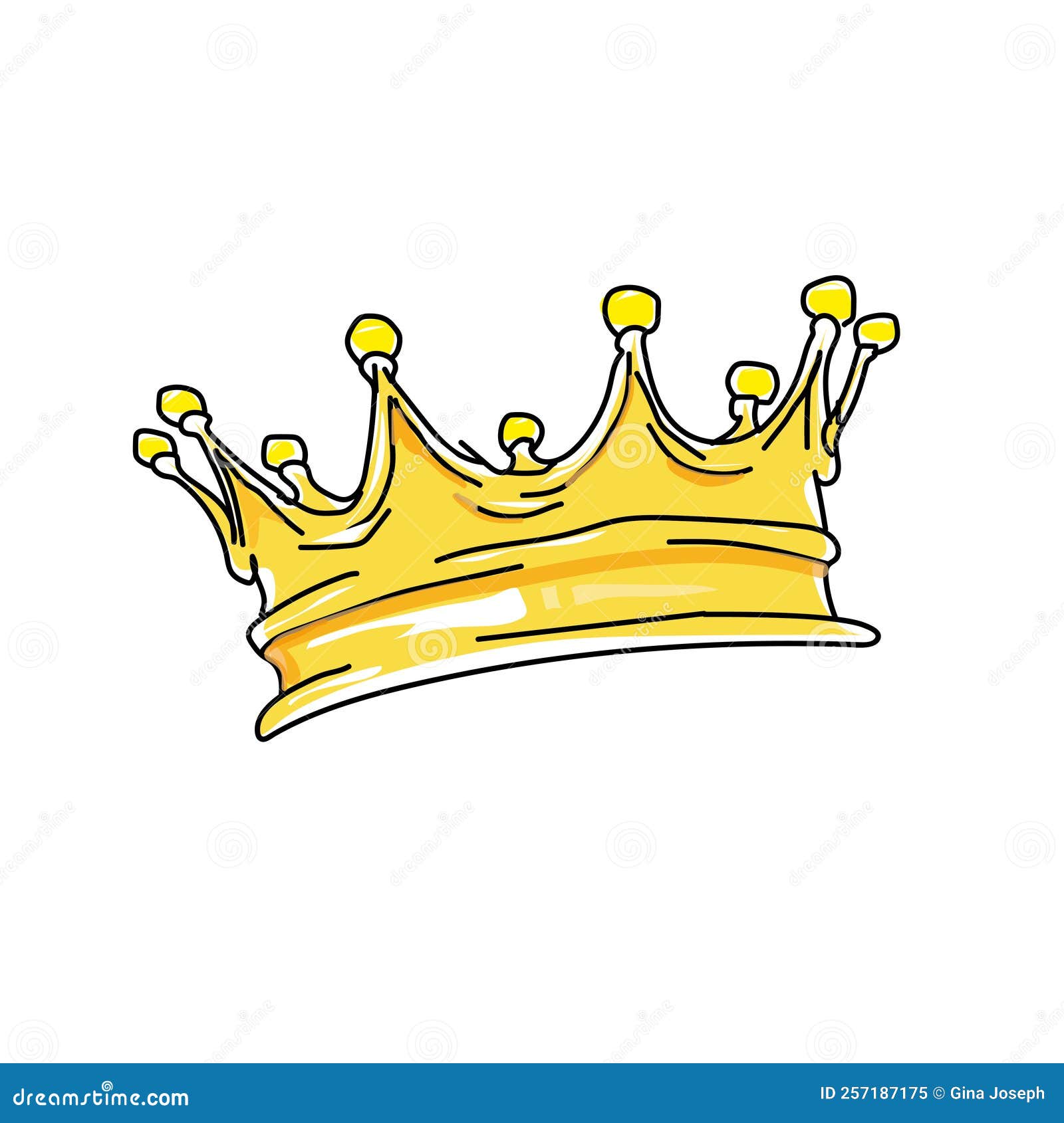 A 3d modeling of crown stock vector. Illustration of prince - 257187175