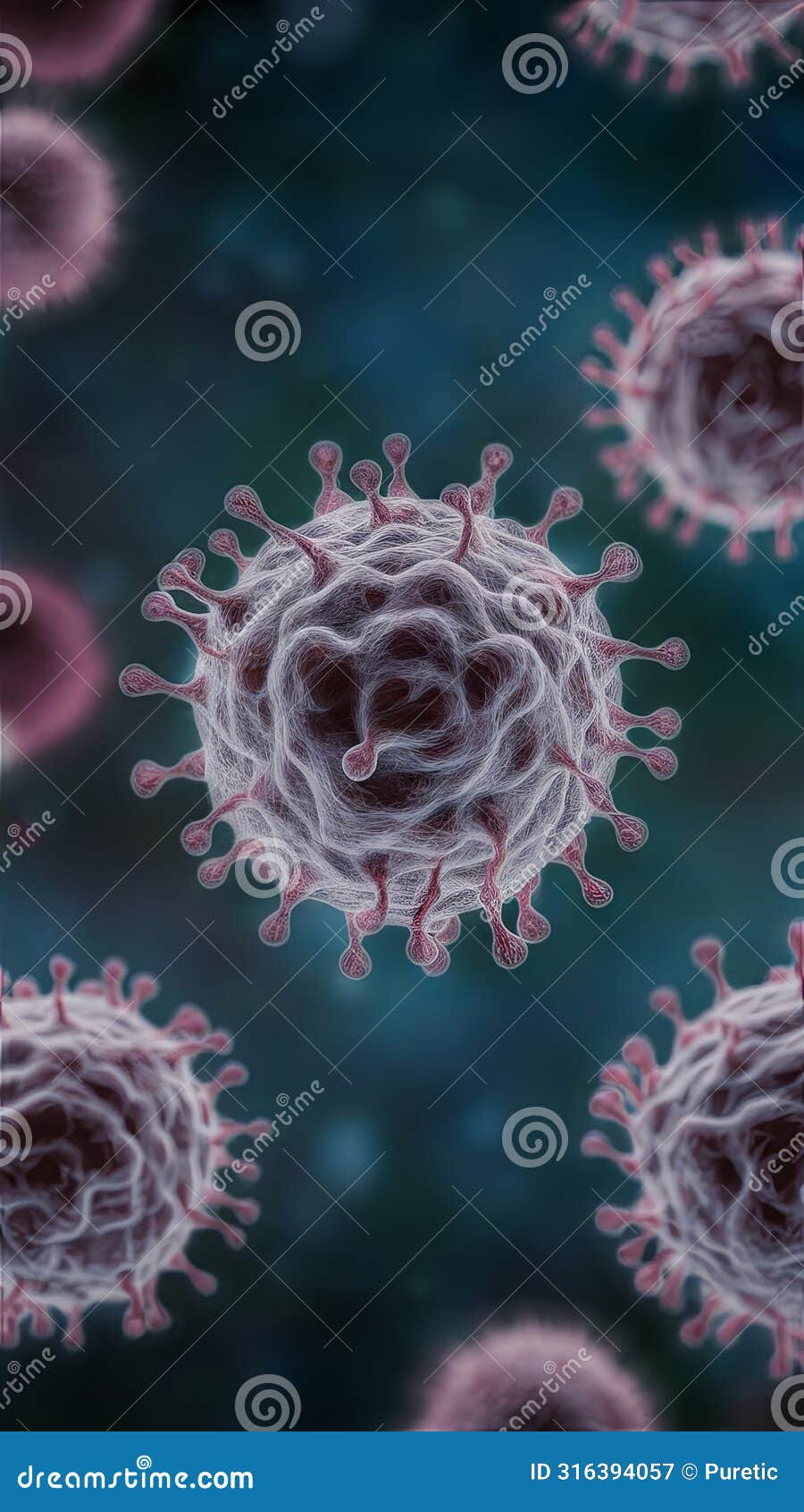 3D Simulation Of Germs And Bacteria In A Scientific Laboratory ...