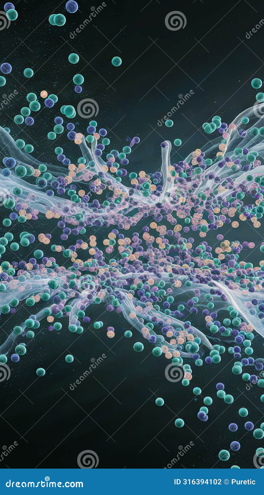 3D Modeling of Germs and Bacteria in the Environment, Simulation from ...