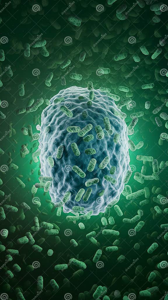 3D Modeling of Germs and Bacteria in the Environment, Simulation from ...