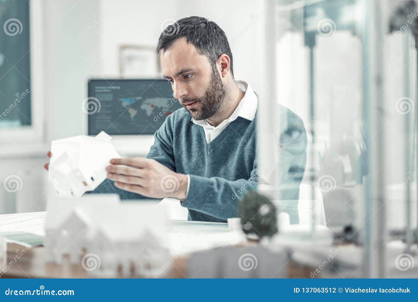 Professional Skilled Engineer Working on a Project Stock Photo - Image ...