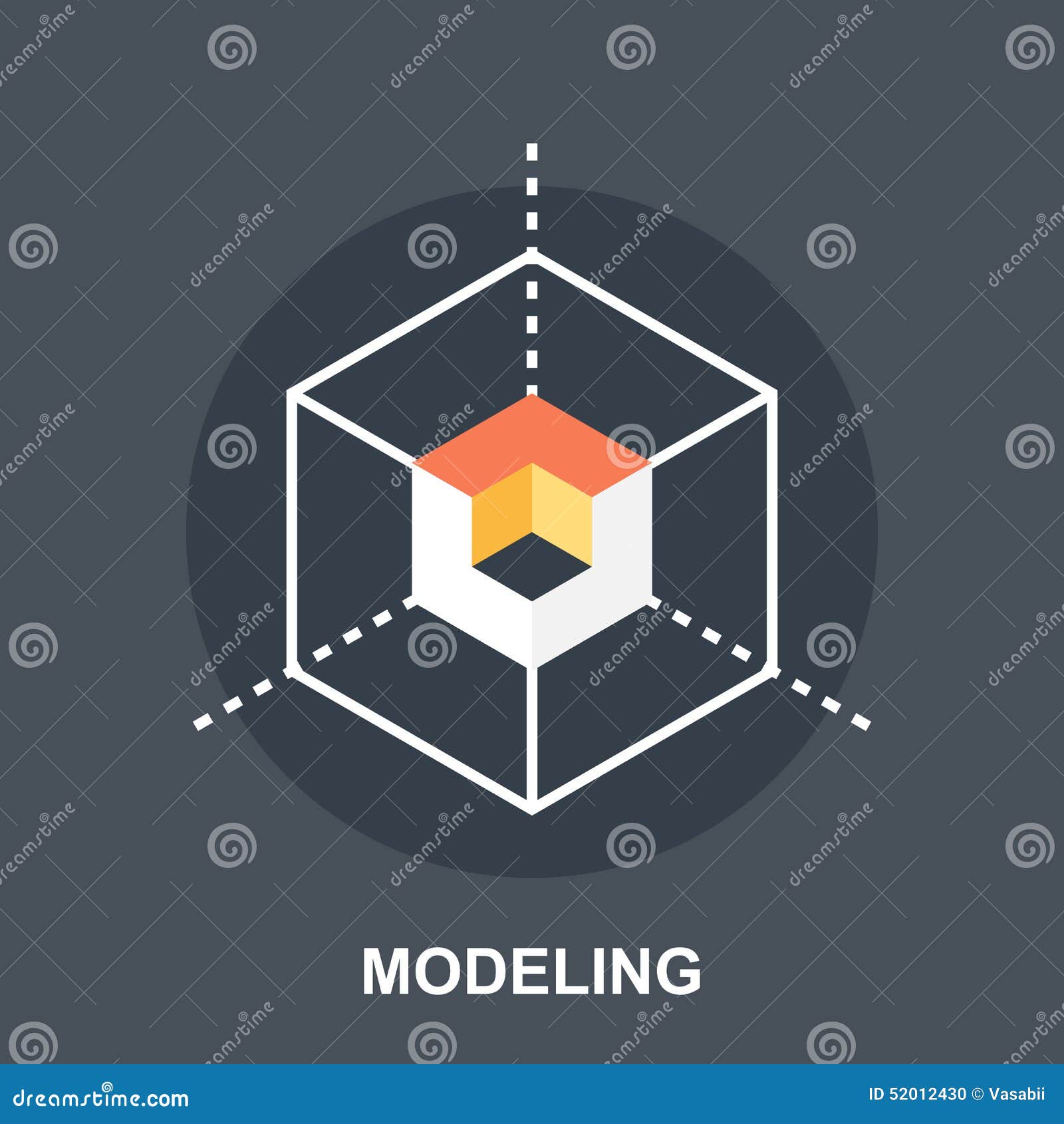 3D Modeling stock vector. Illustration of development - 52012430