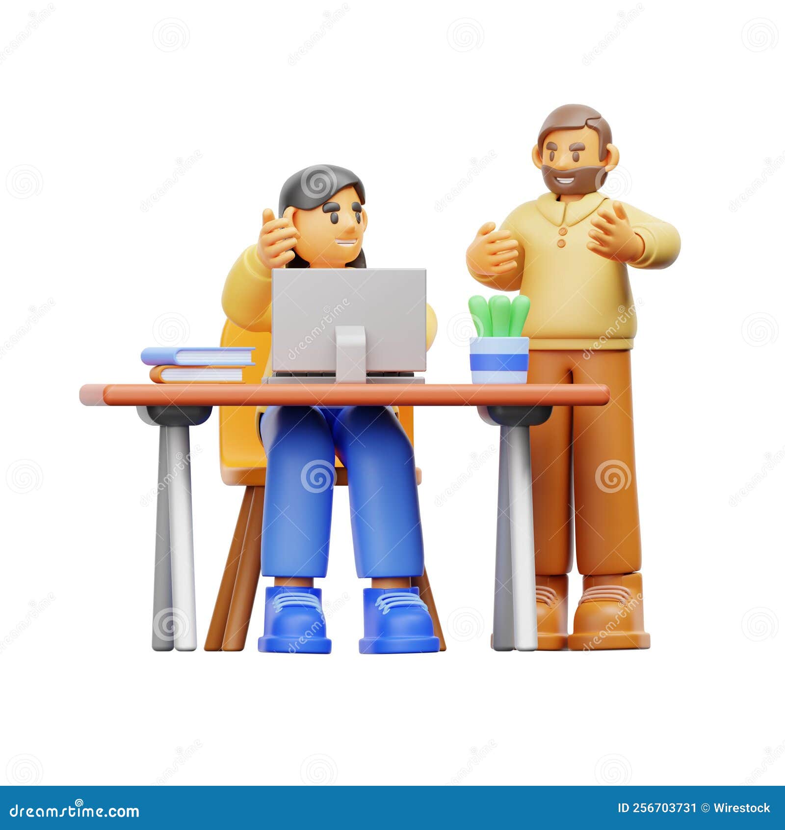 3D Models of Cartoon-style Characters in a Discussion by the Computer ...